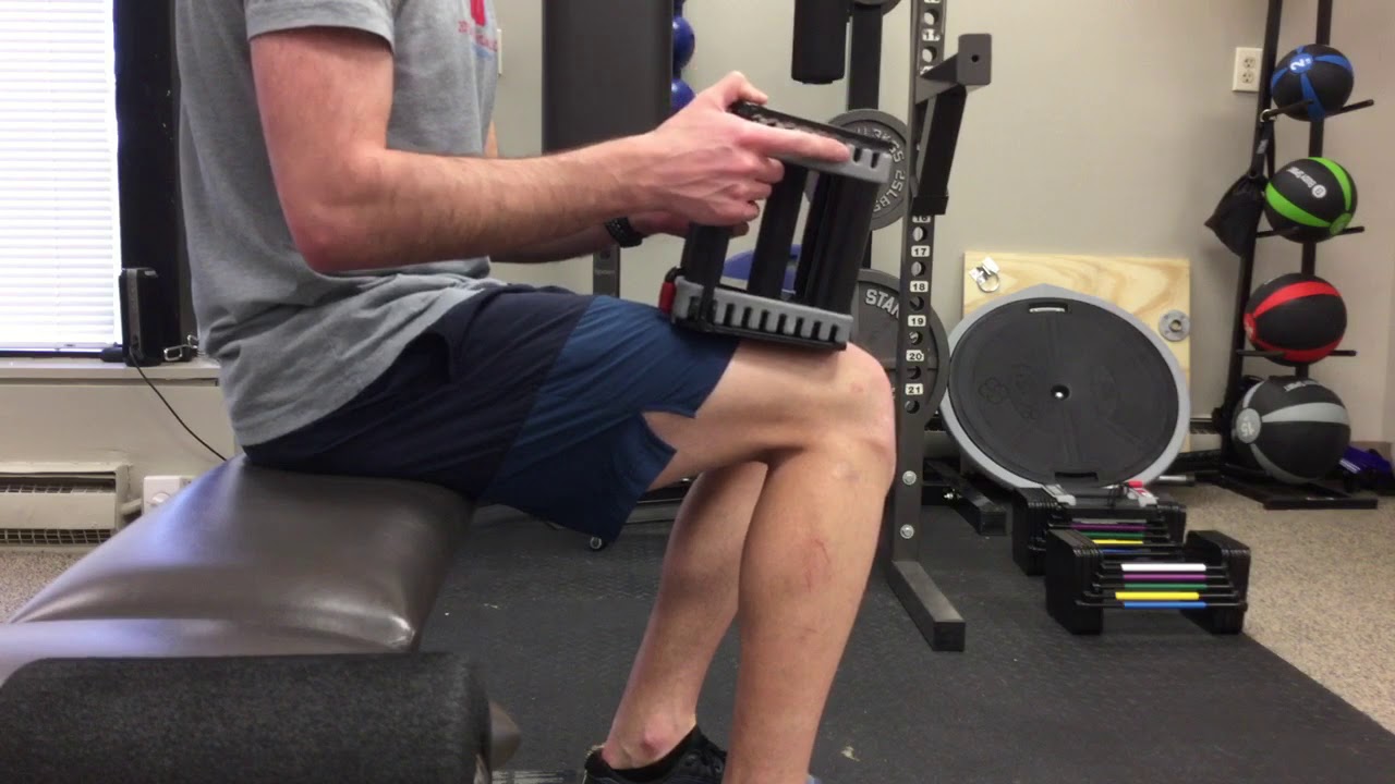 Seated Soleus Raise - DB - YouTube