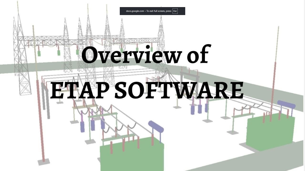 Overview of ETAP software (LECTURE-2) - YouTube