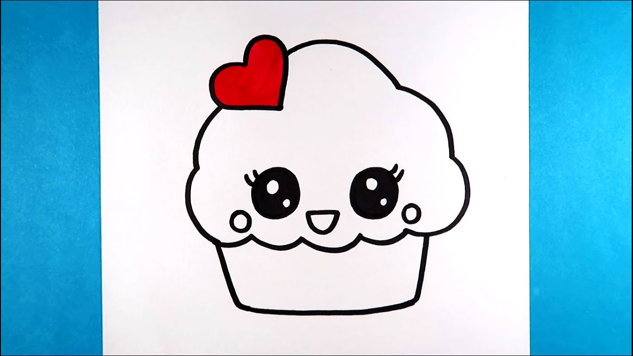 Sevimli Kap Kek Çizimi / Kolay Çizimler / How to draw Cap Cake - YouTube