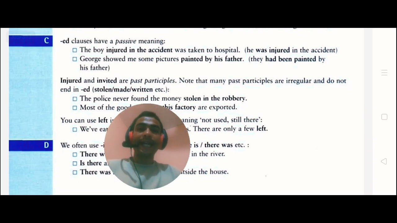 ing - ed clauses unit 97 - YouTube