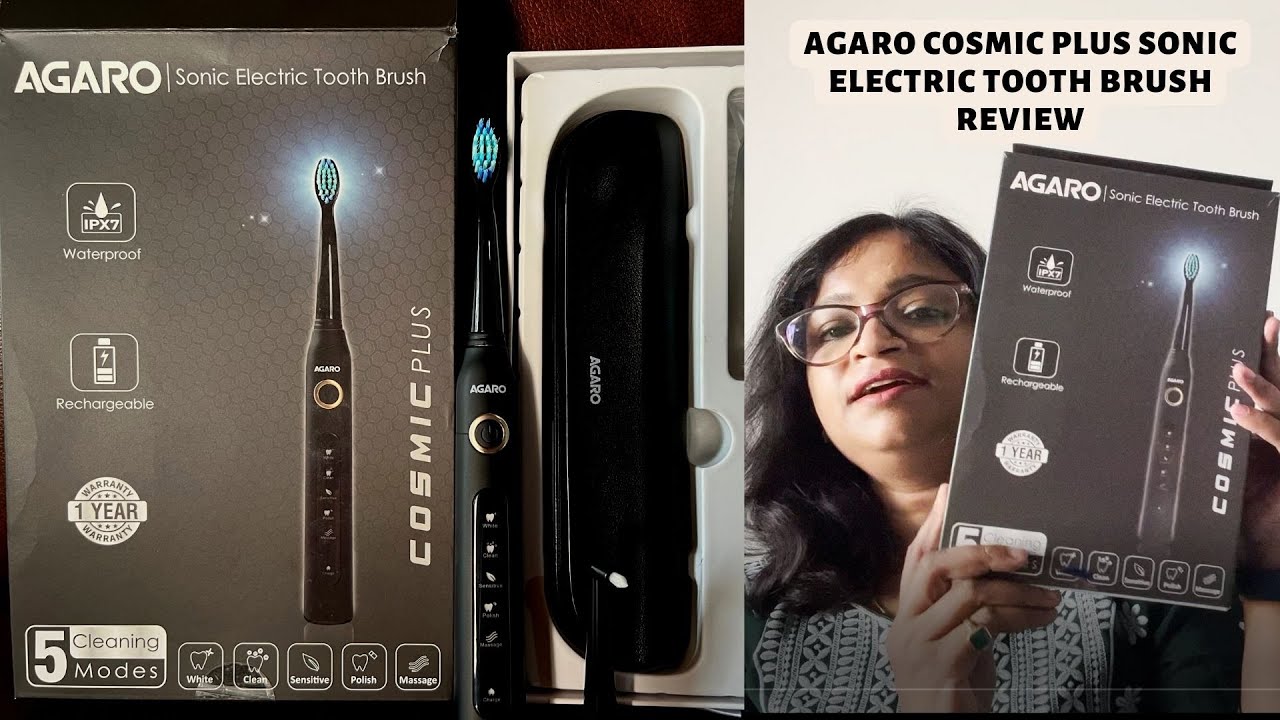 AGARO Cosmic Plus Electric Toothbrush - UNBOXING, REVIEW & DEMO - YouTube