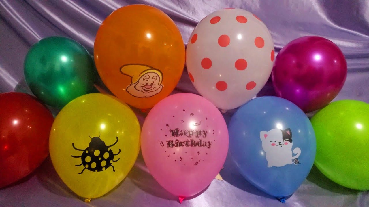 FUN BIRTHDAY BALLOONS POP PART 685!!! - YouTube