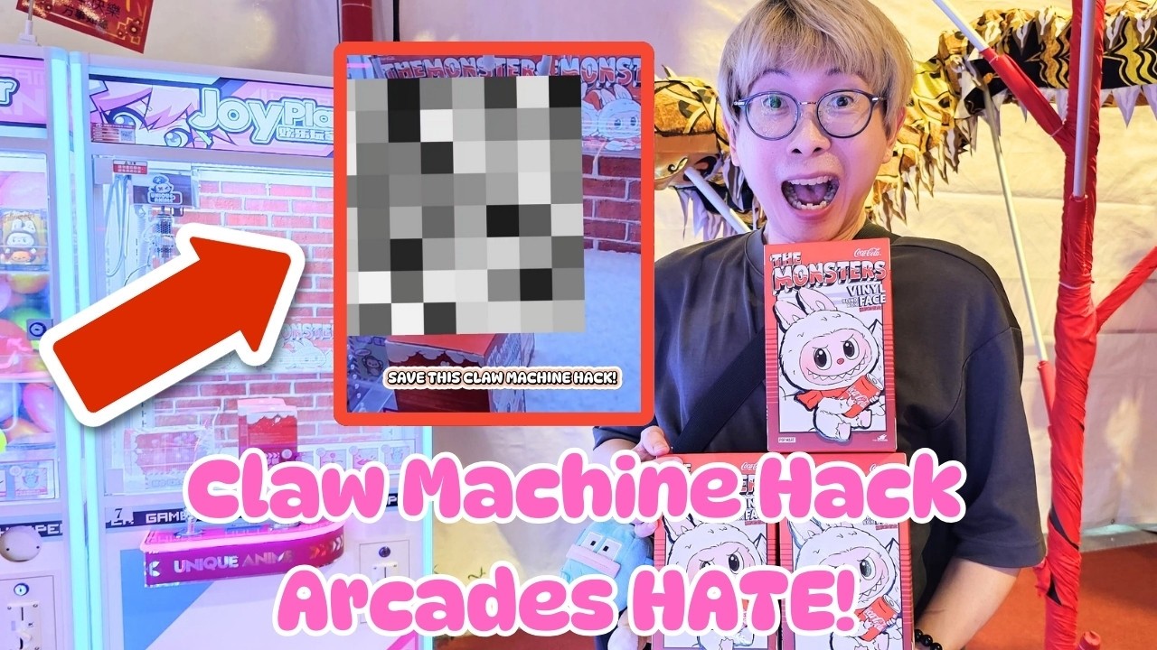Labubu SECRET Claw Machine Hack Arcades HATE! #clawmachine #labubu # ...