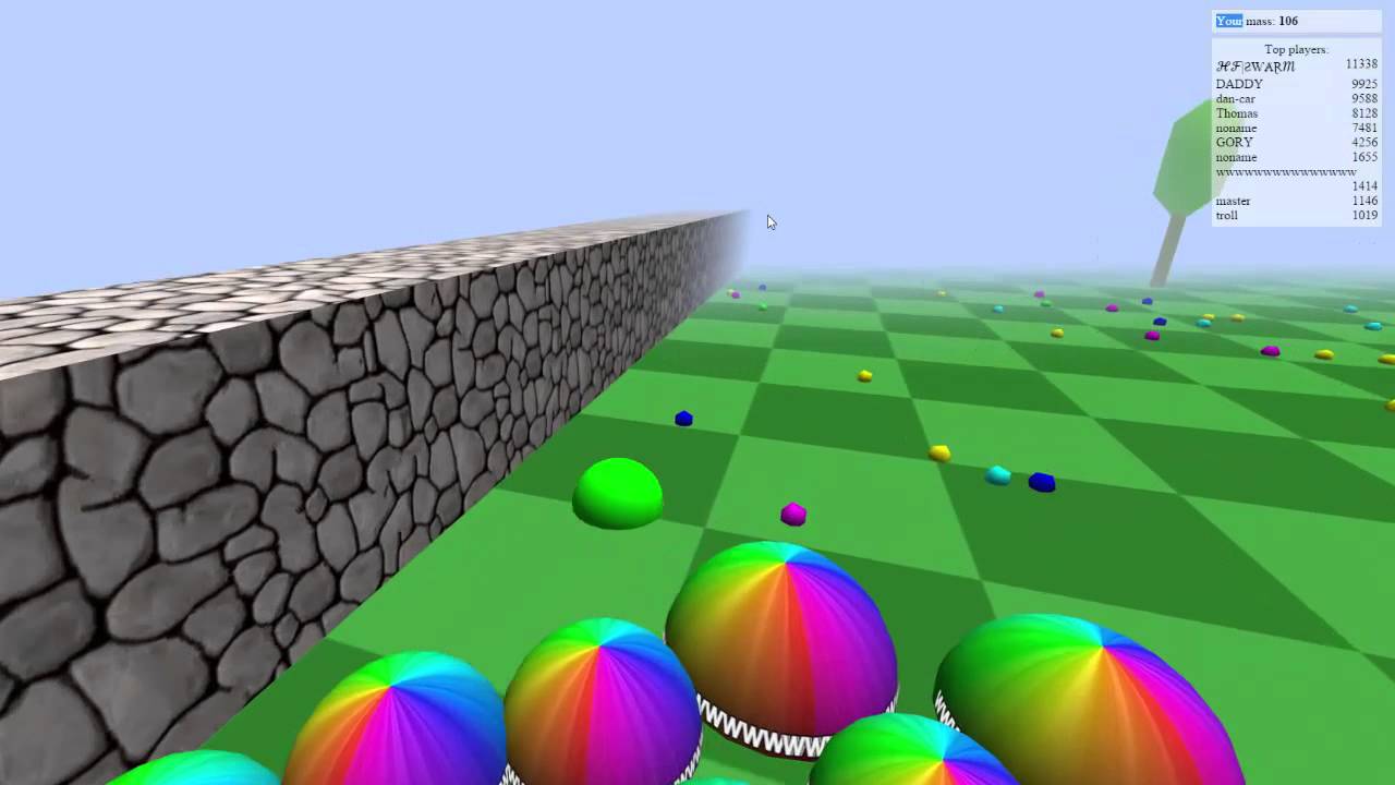 3D Agario!(modded agario) better quality than old video - YouTube