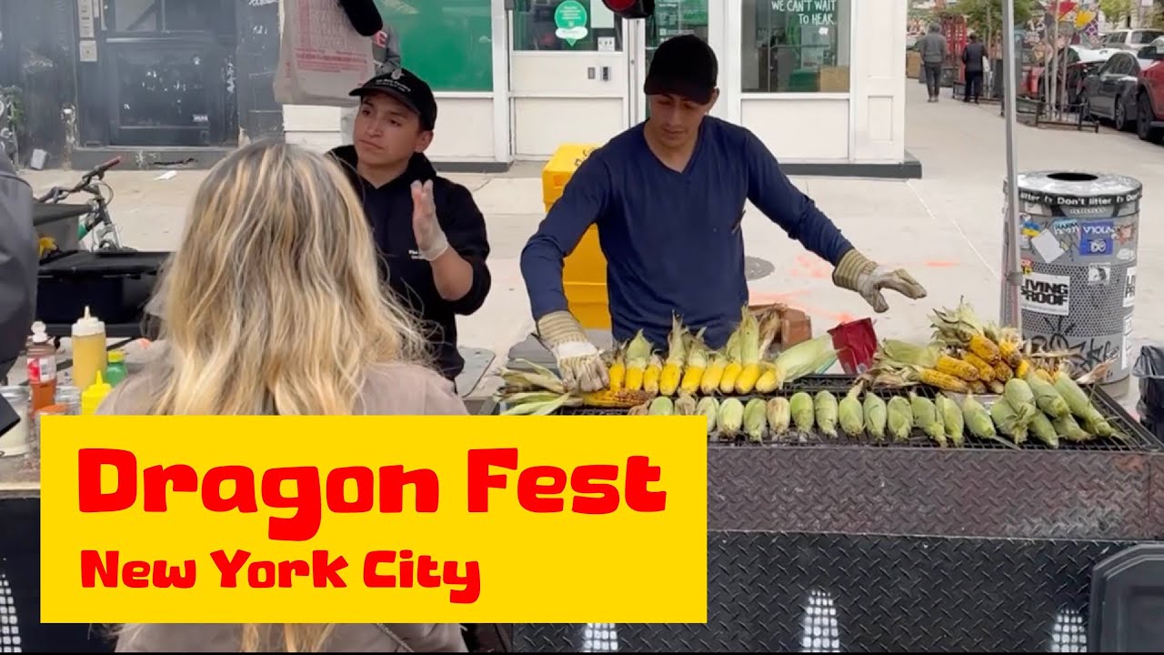 តង់លក់ម្ហូបអាហារ Dragon Fest New York City - YouTube