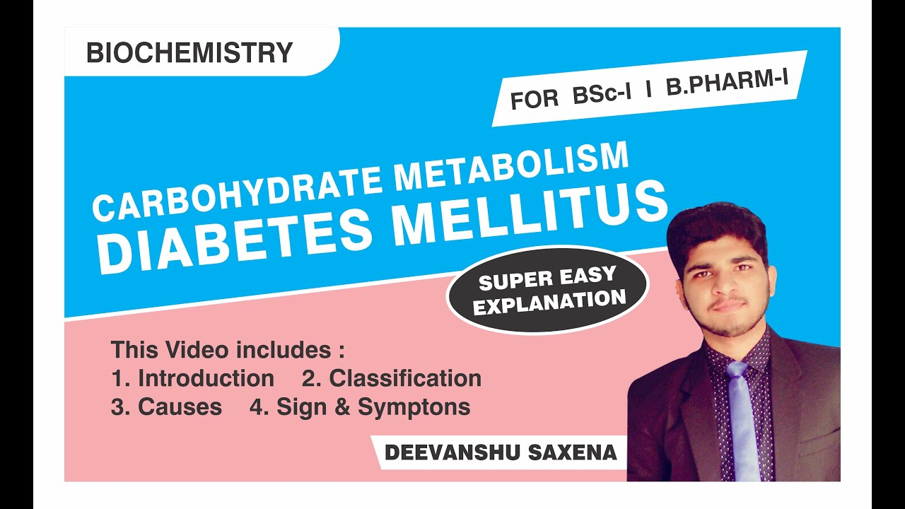 Diabetes mellitus I Carbohydrate Metabolism I Biochemistry - YouTube