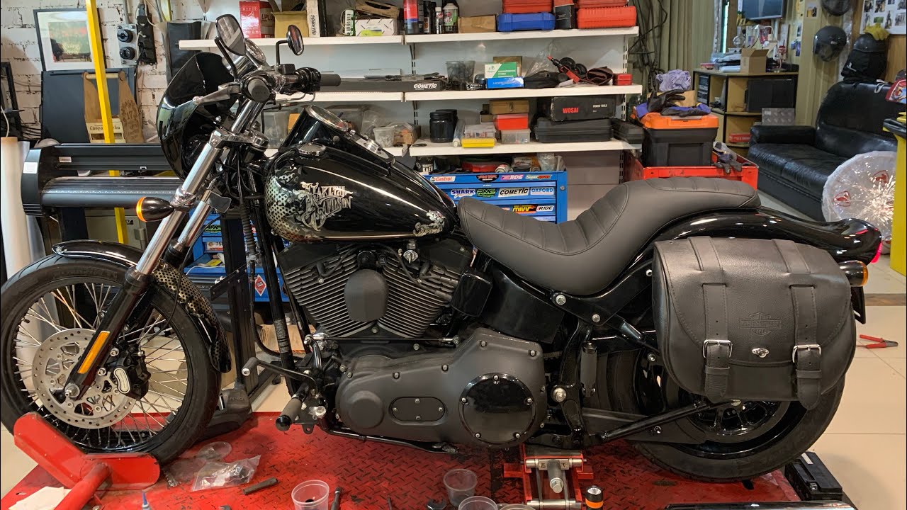 Harley-Davidson Night Train FXSTB 2005 (the iron train) part 2 - YouTube