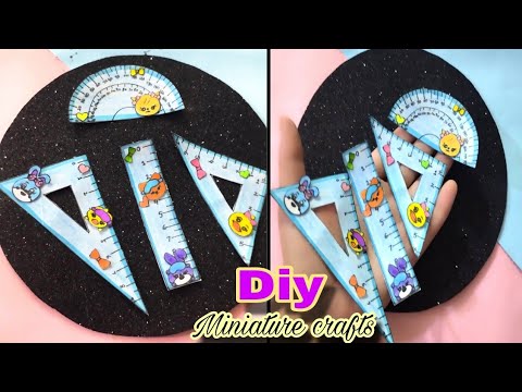 DIY Paper craft ideas/ Easy craft with paper/ Miniature craft/ School ...