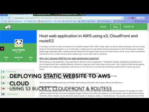 Host web application in AWS using s3, CloudFront and route53 - YouTube