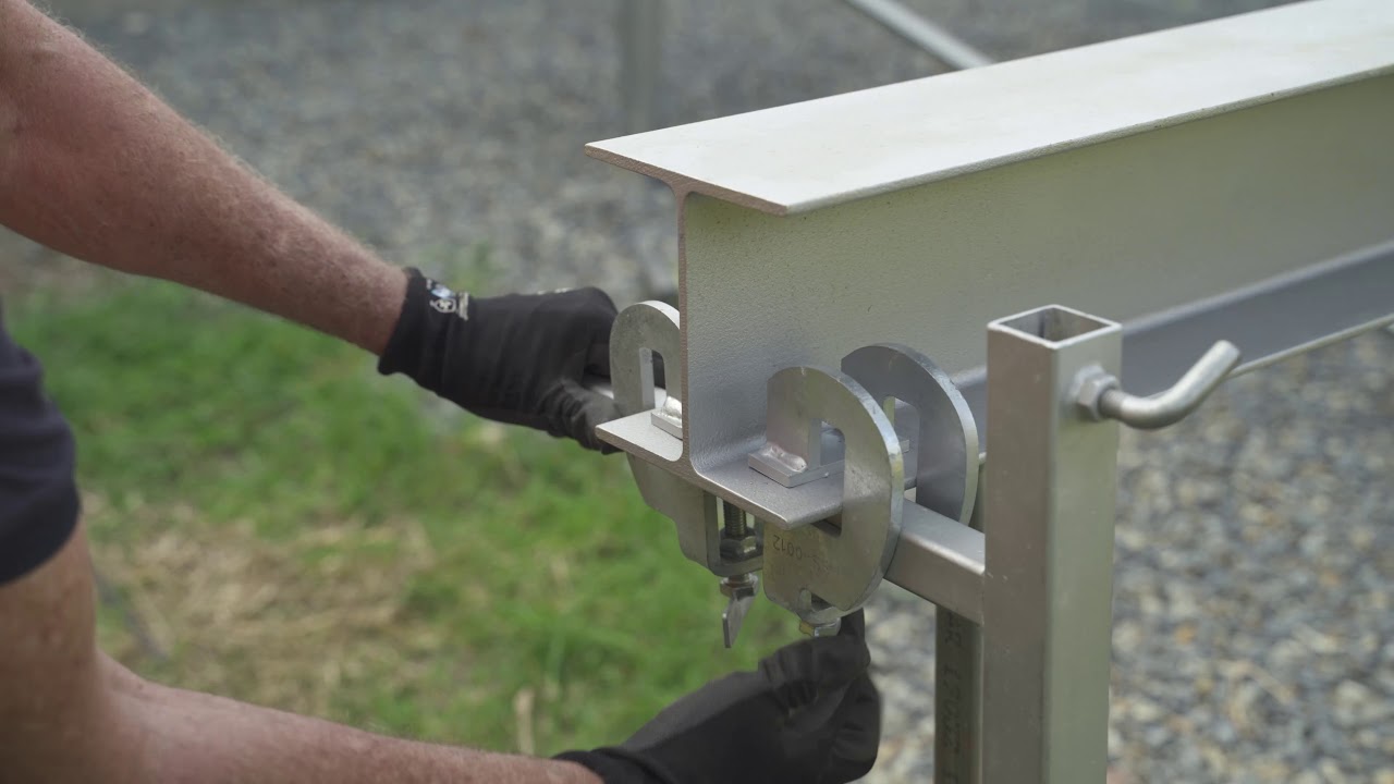 Roof Edge Protection | Flange Clamp - YouTube