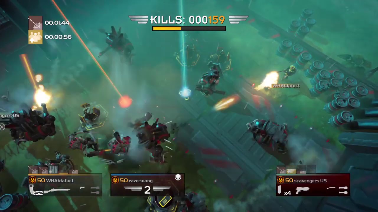 HELLDIVERS™ Cyborg RS13 Slum Squad 0005 M2016 + Rail Cannon Play - YouTube