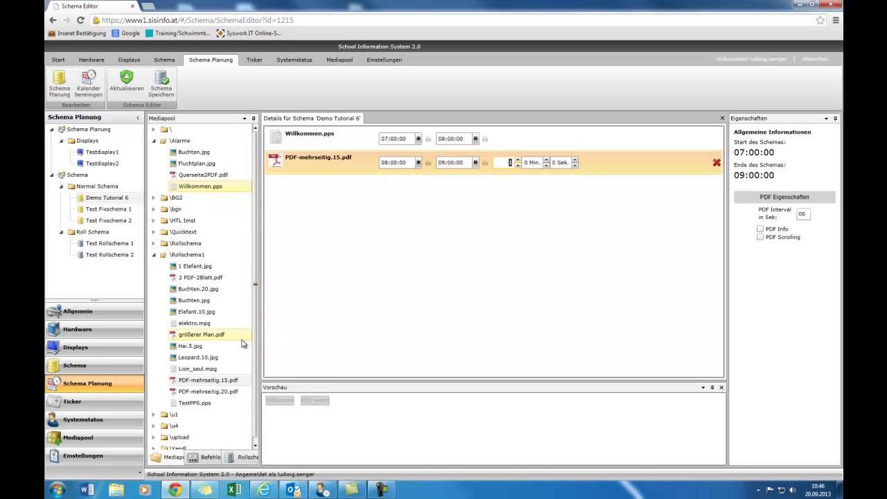 Tutorial 6 - Tagesprogramm erstellen - YouTube