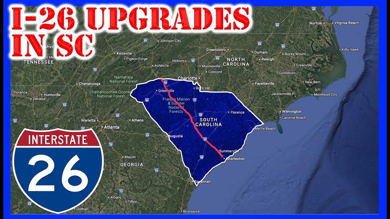 South Carolina UPGRADING Interstate 26 - YouTube