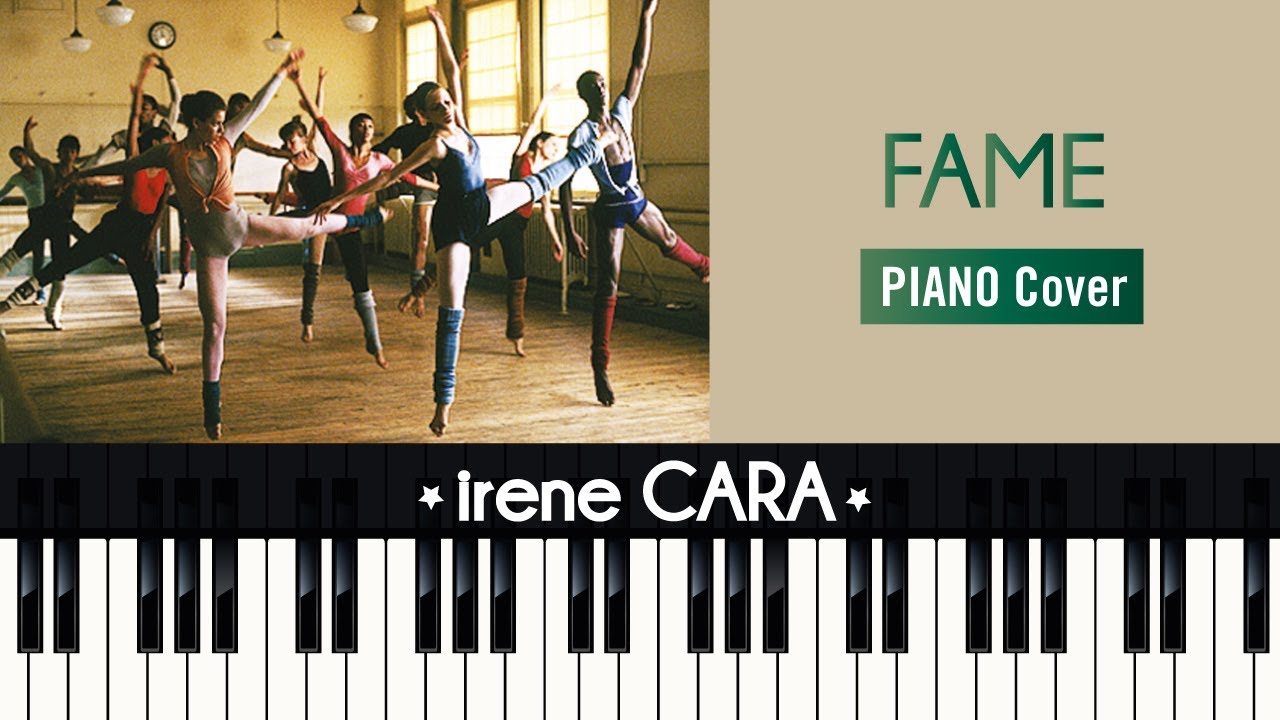 FAME (THEME) 1980 Irene Cara TUTORIAL piano cover + sheet music - YouTube