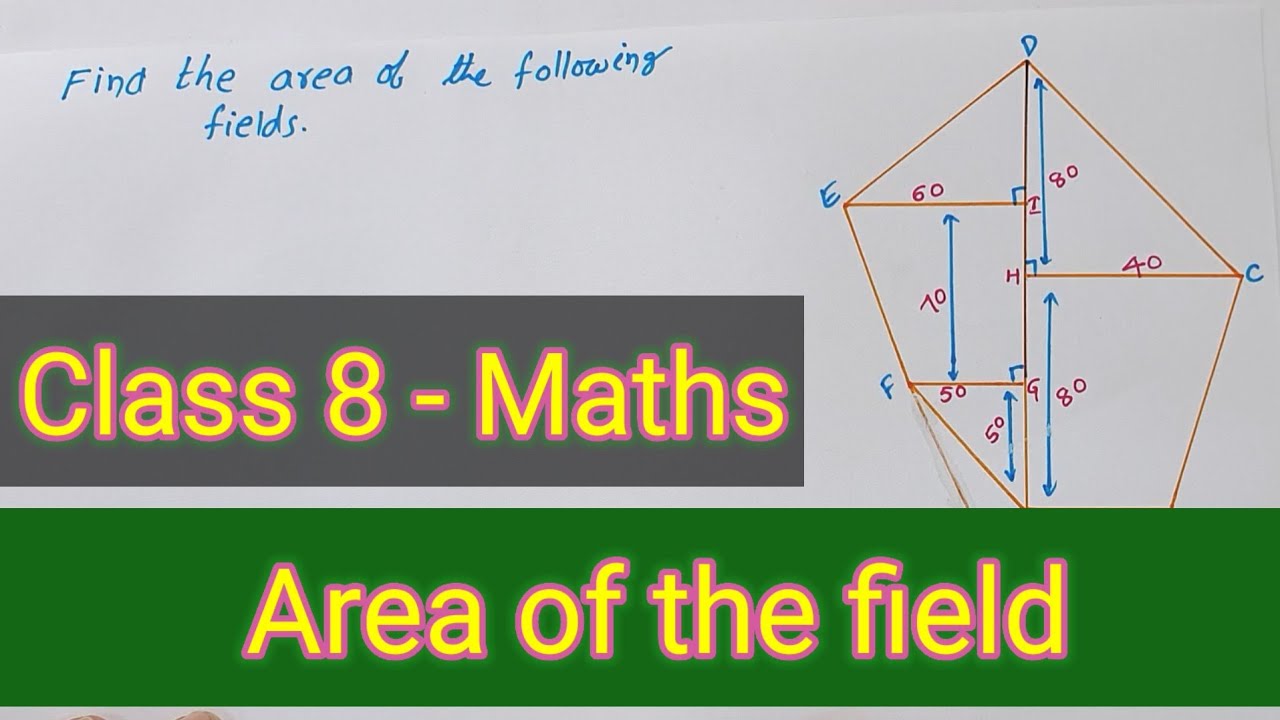 Area of the Field | Class - 8 Maths - YouTube