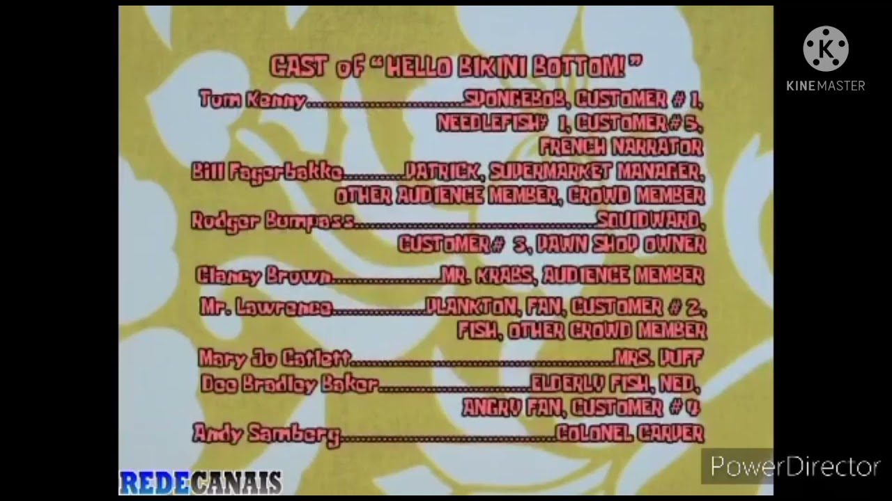 SpongeBob SquarePants: Hello Bikini Bottom! Credits - YouTube