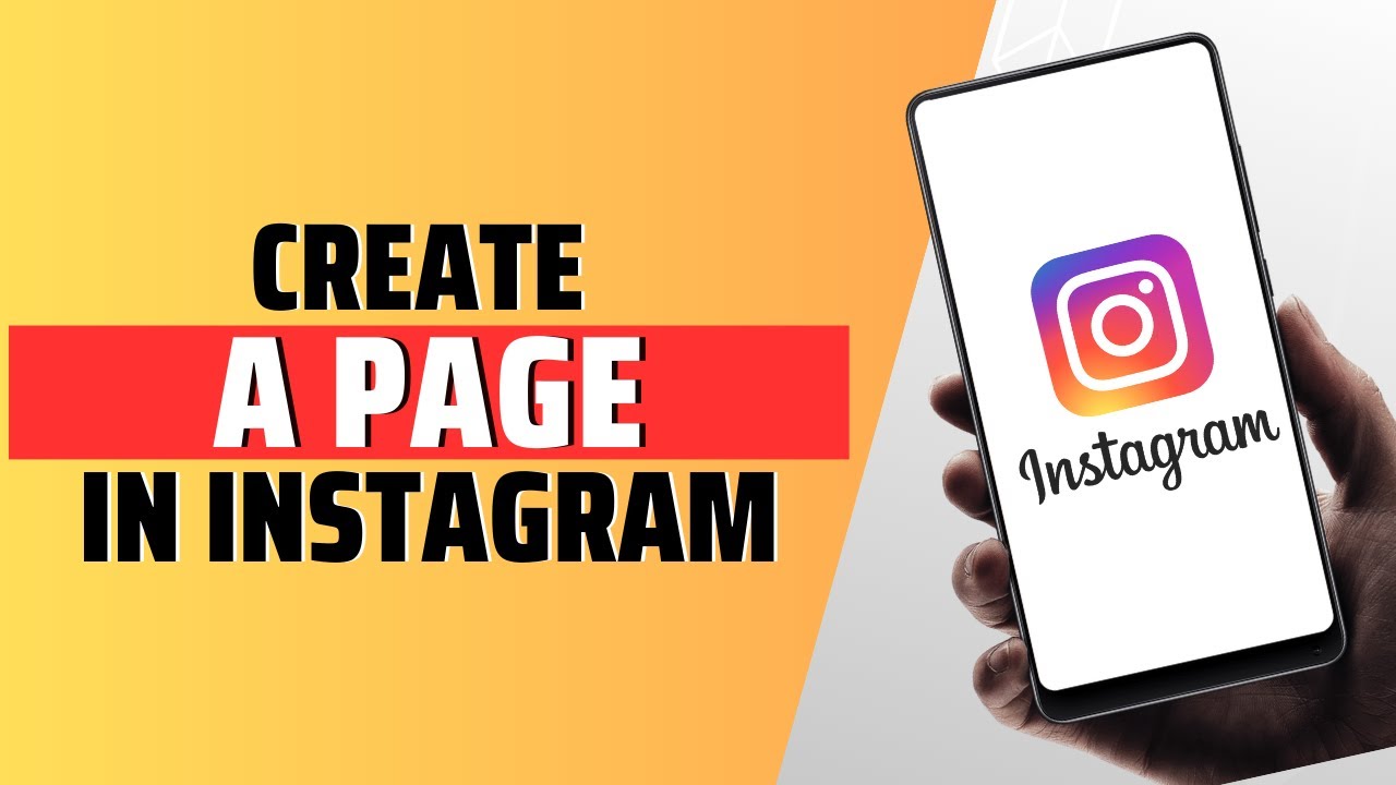 How to create a page in instagram - YouTube