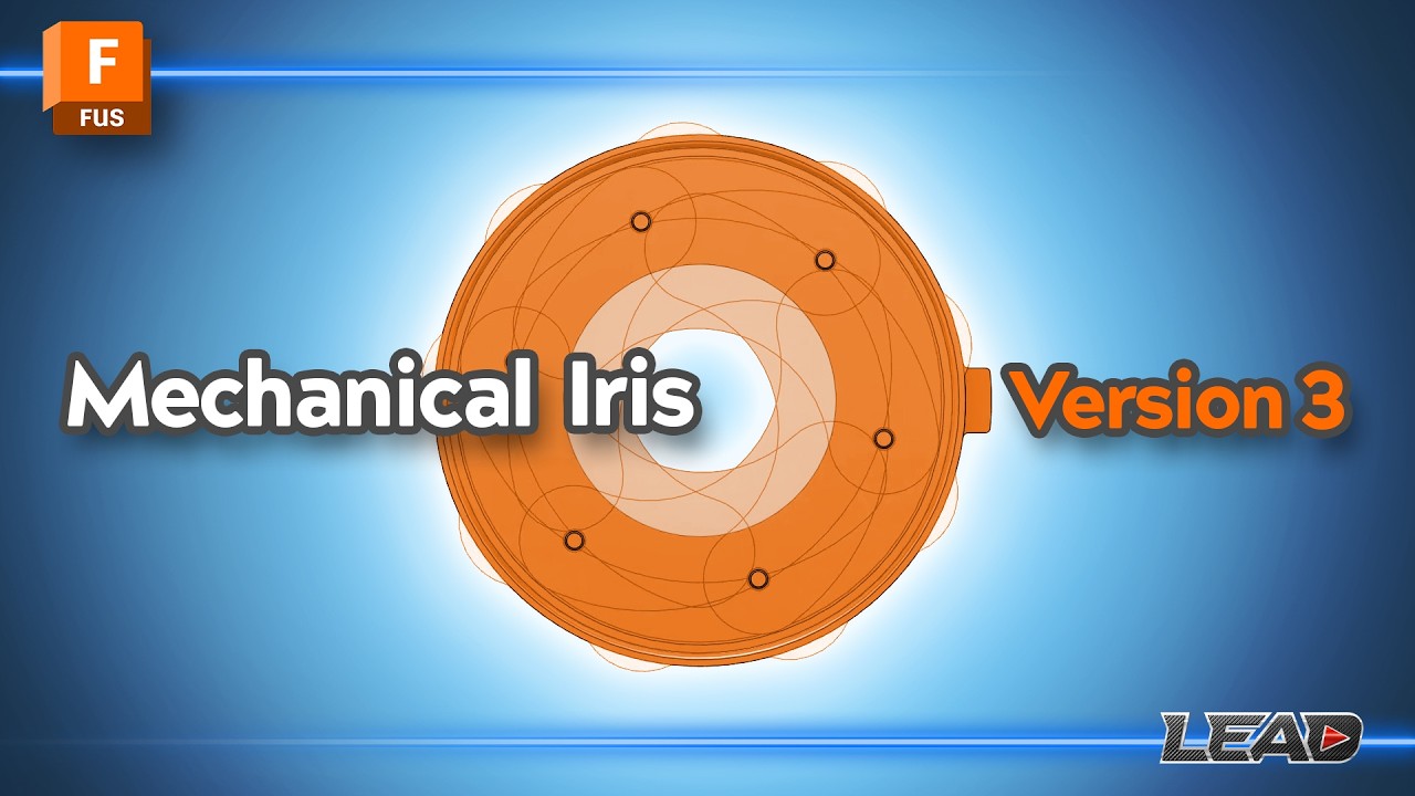 How To Design a 3D Printed Overlapping Blade Mechanical IRIS in Fusion - YouTube