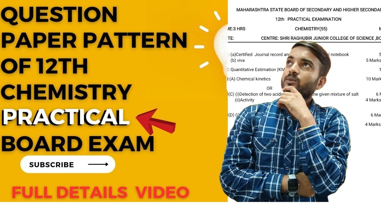 Question paper pattern for 12th board chemistry practical exam # ...