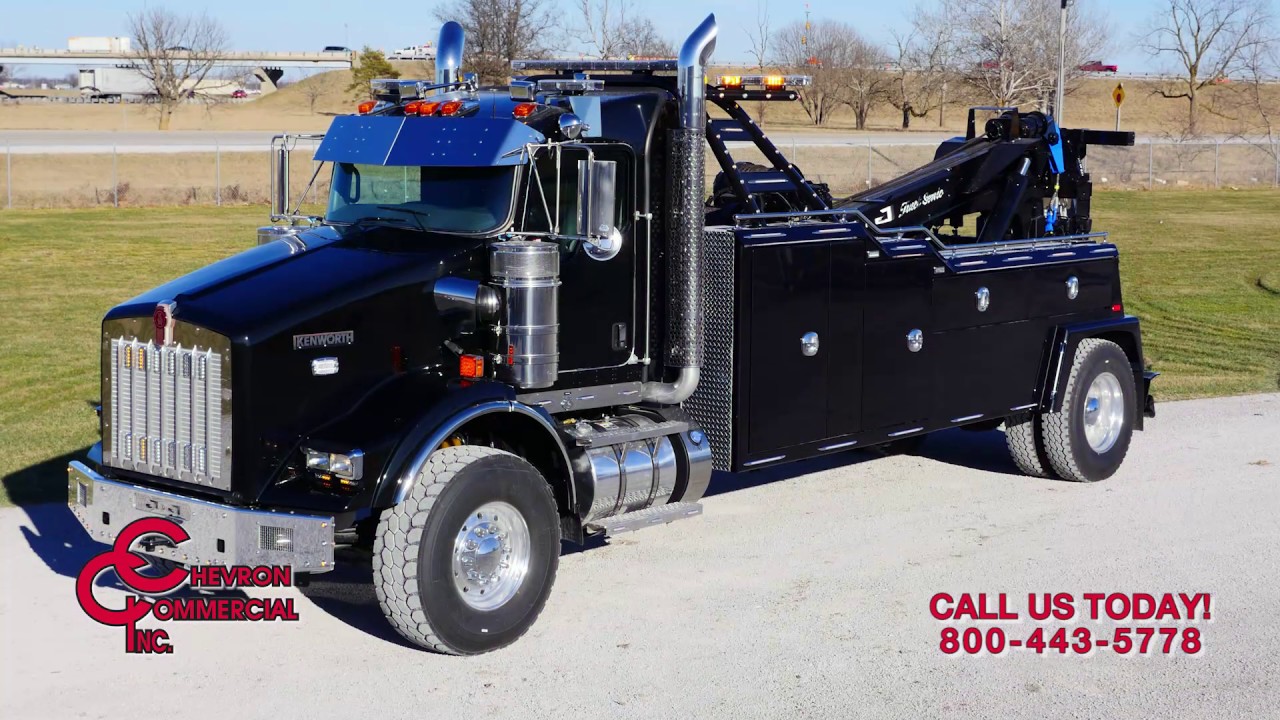 Kenworth T800 Ext Day Cab w/ Vulcan V70 Heavy Duty Wrecker - YouTube