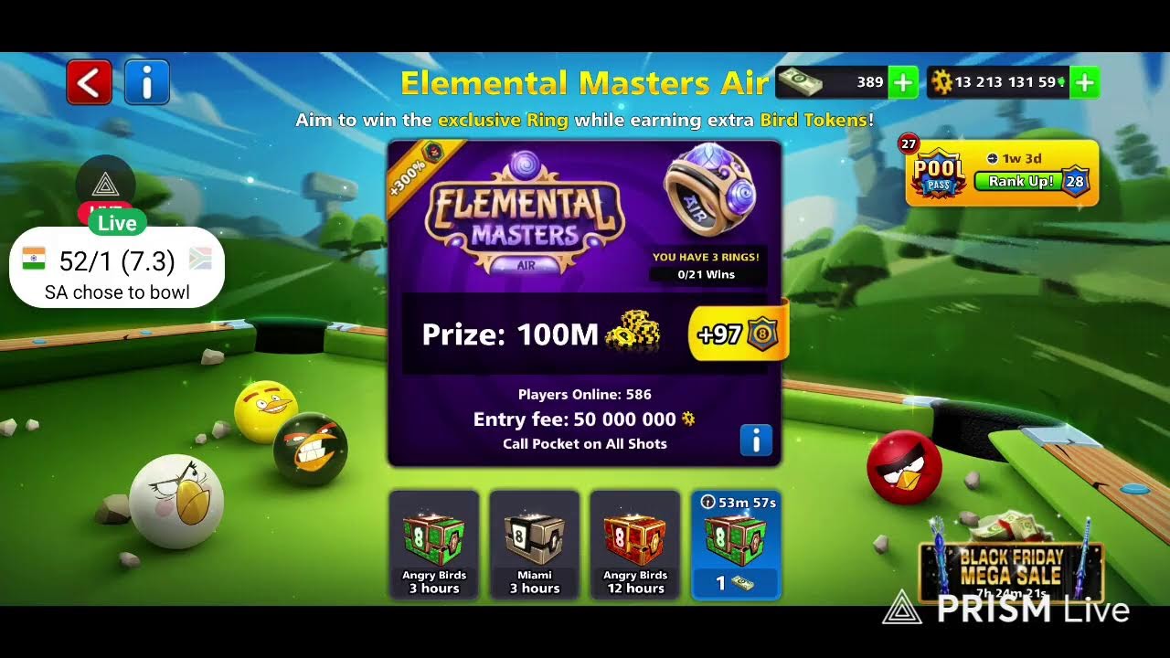 let's Play 100m Table live in 8 ball pool - YouTube