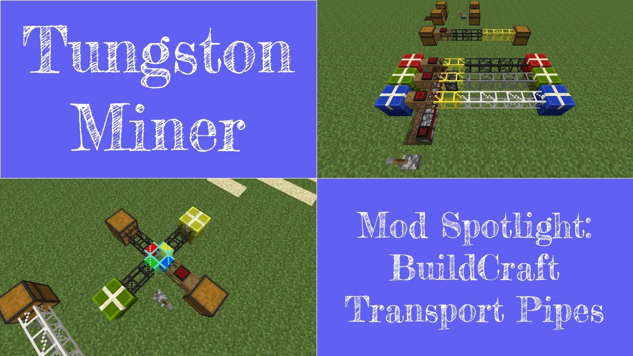 Mod Spotlight: BuildCraft Transport Pipes - YouTube