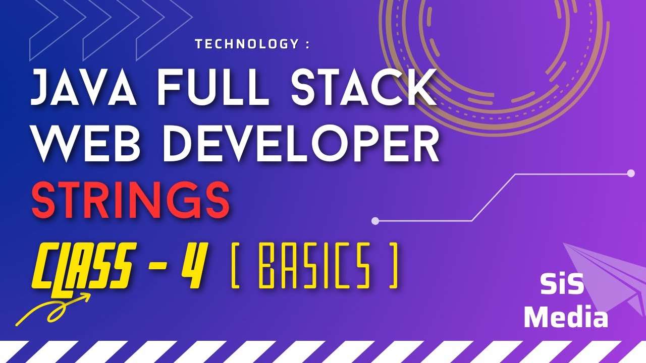 Learn Java Beginners Lecture 3 Strings Complete Placement 3191
