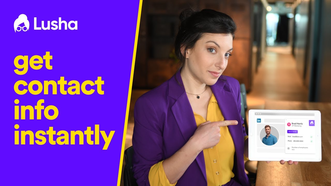 Get contact info, instantly with Lusha - YouTube