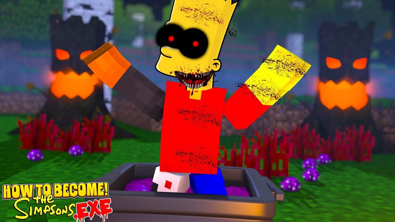 Minecraft - HOW TO BECOME A SIMPSONS .EXE - YouTube