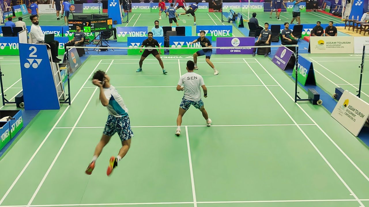 CHIRAG SEN/DHRUV V/S PRAKASH RAJ/NITHIN SENIOR NATIONAL BADMINTON ...