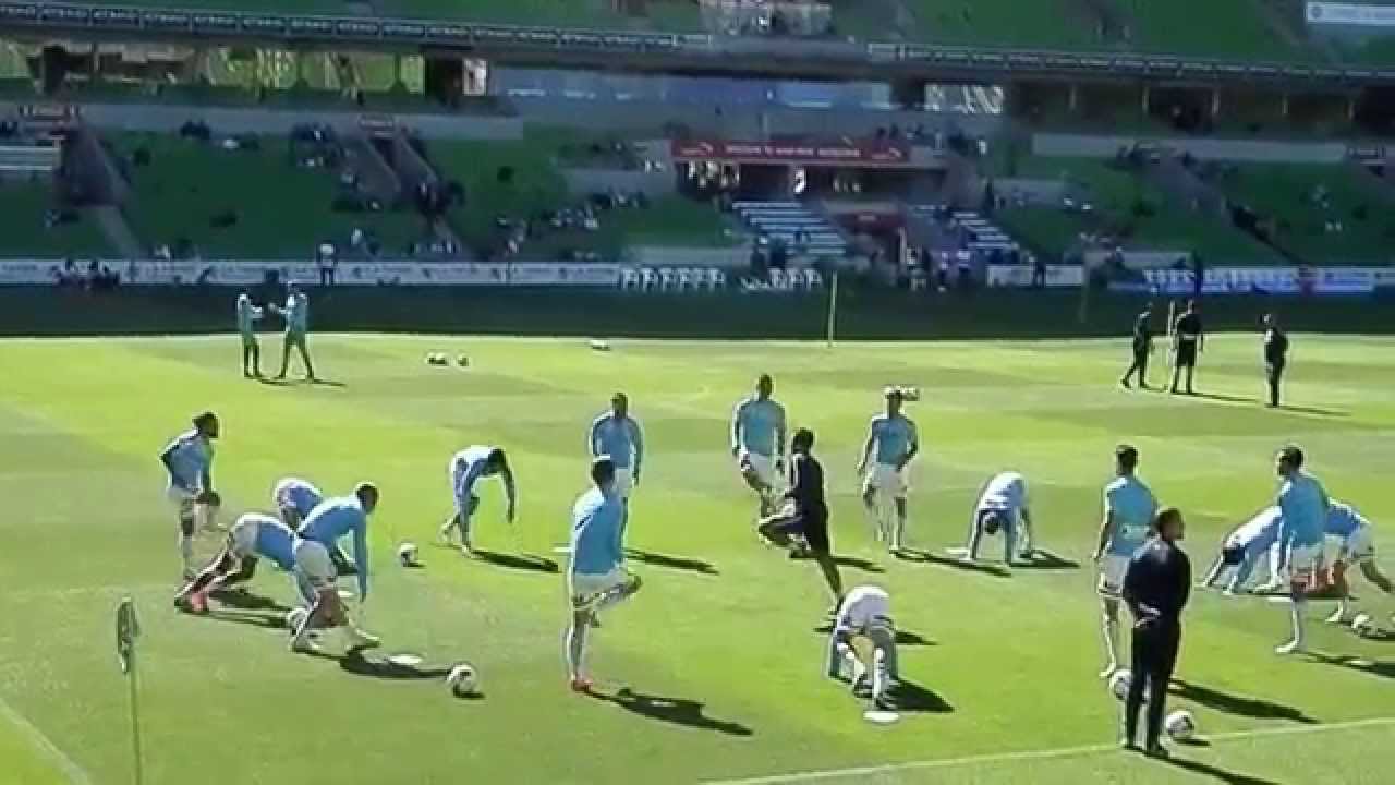 Football Match Warm-up Group Activation - YouTube
