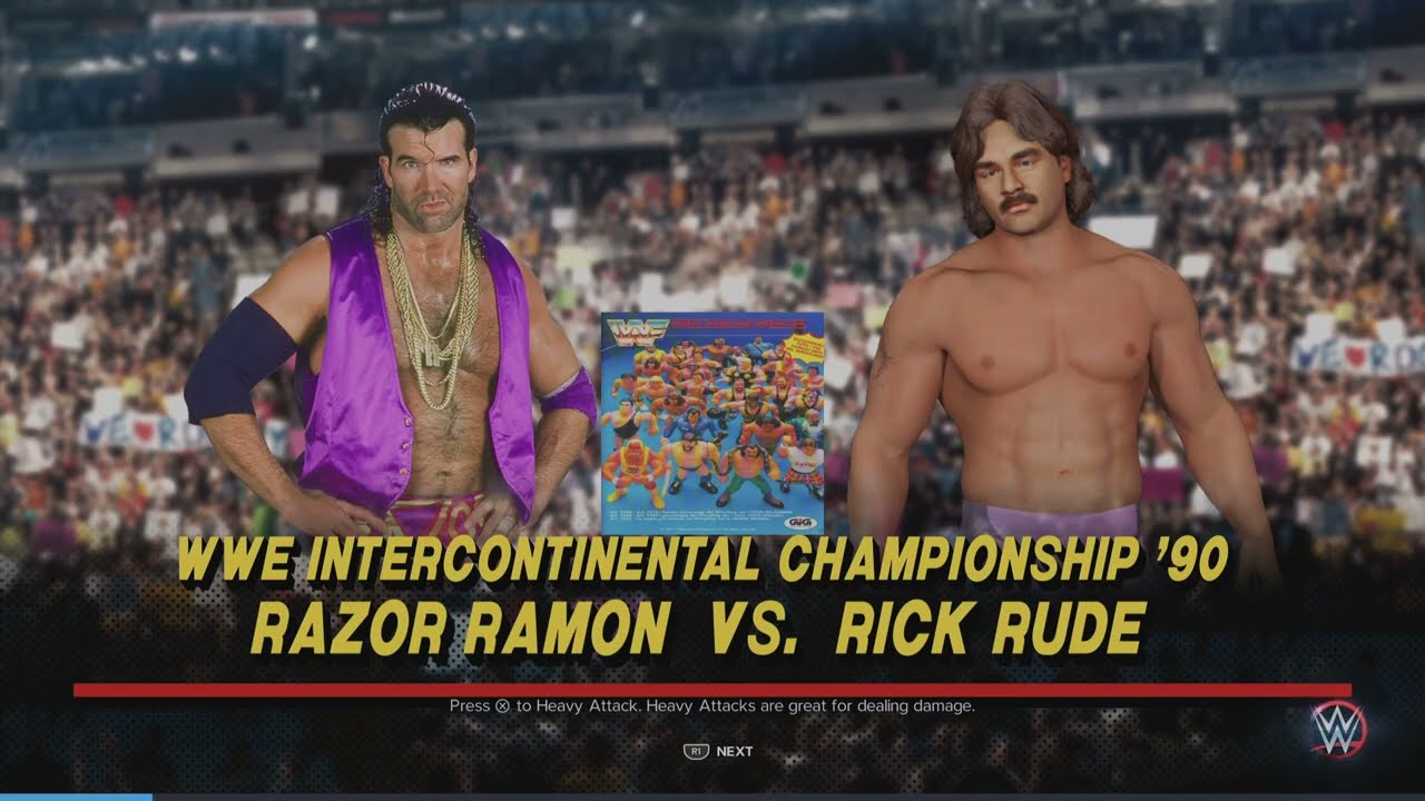 WWE 2K23 Razor Ramon VS Ravishing Rick Rude Intercontinental ...