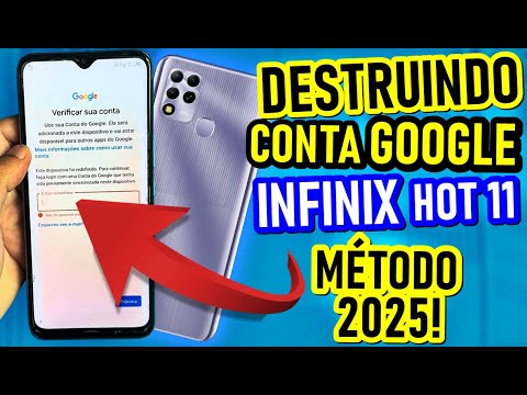 Como REMOVER CONTA GOOGLE DO INFINIX HOT 11 (MÉTODO 2025!)