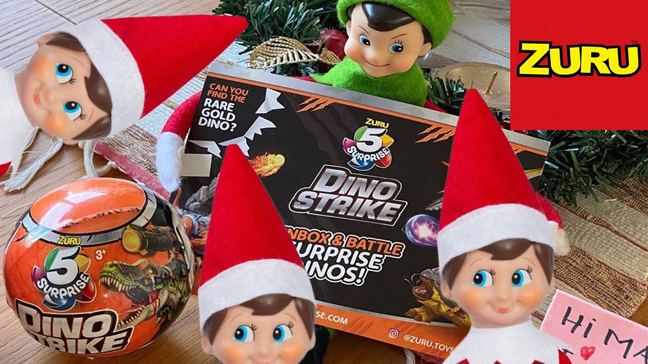 Zuru Dino Strike || Elf on the Shelf || 5 Surprise Toy!! - YouTube