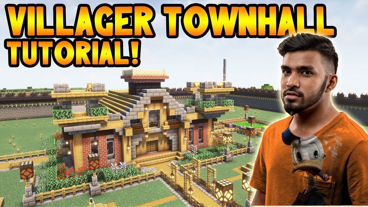 How to Build Techno Gamerz's VILLAGERS TOWNHALL in Minecraft - YouTube