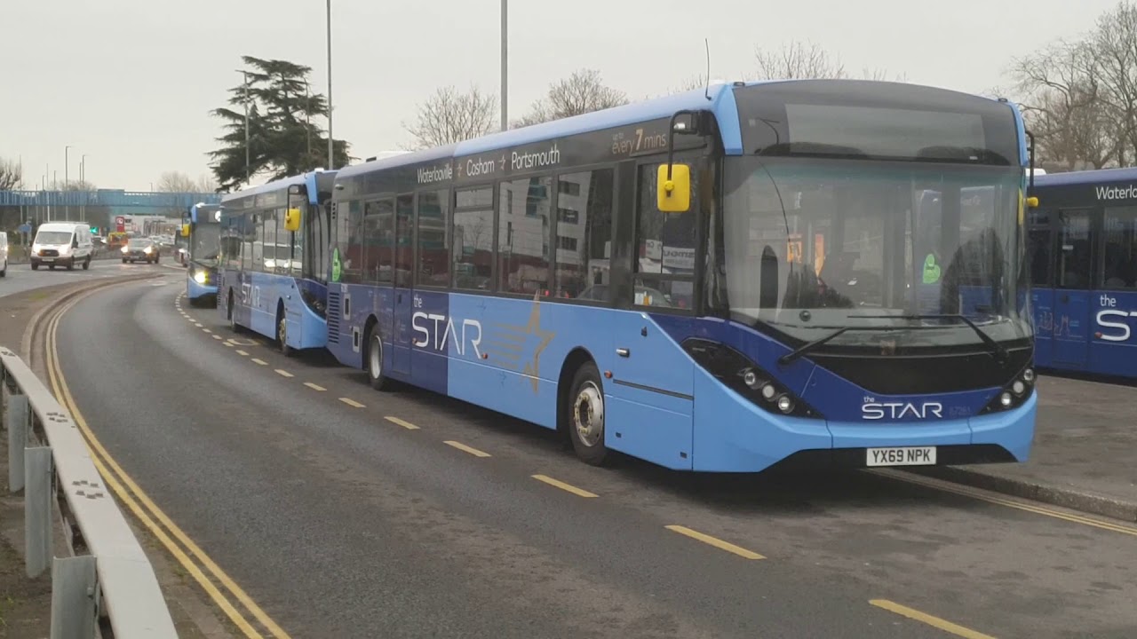 First hampshire new buses for the star 7 and 8 service - YouTube