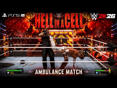 FULL MATCH - Shawn Michaels vs Undertaker - Ambulance Match:WWE Hell In a Cell | WWE 2K26 PS5 [4K60]