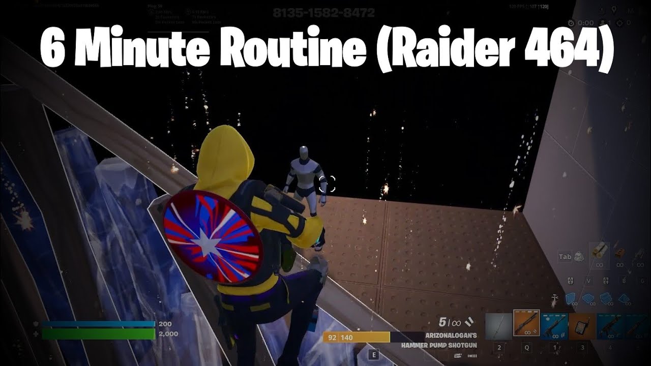Easy 6 Minute Fortnite Practice Routine (Raider464's Practice Map ...
