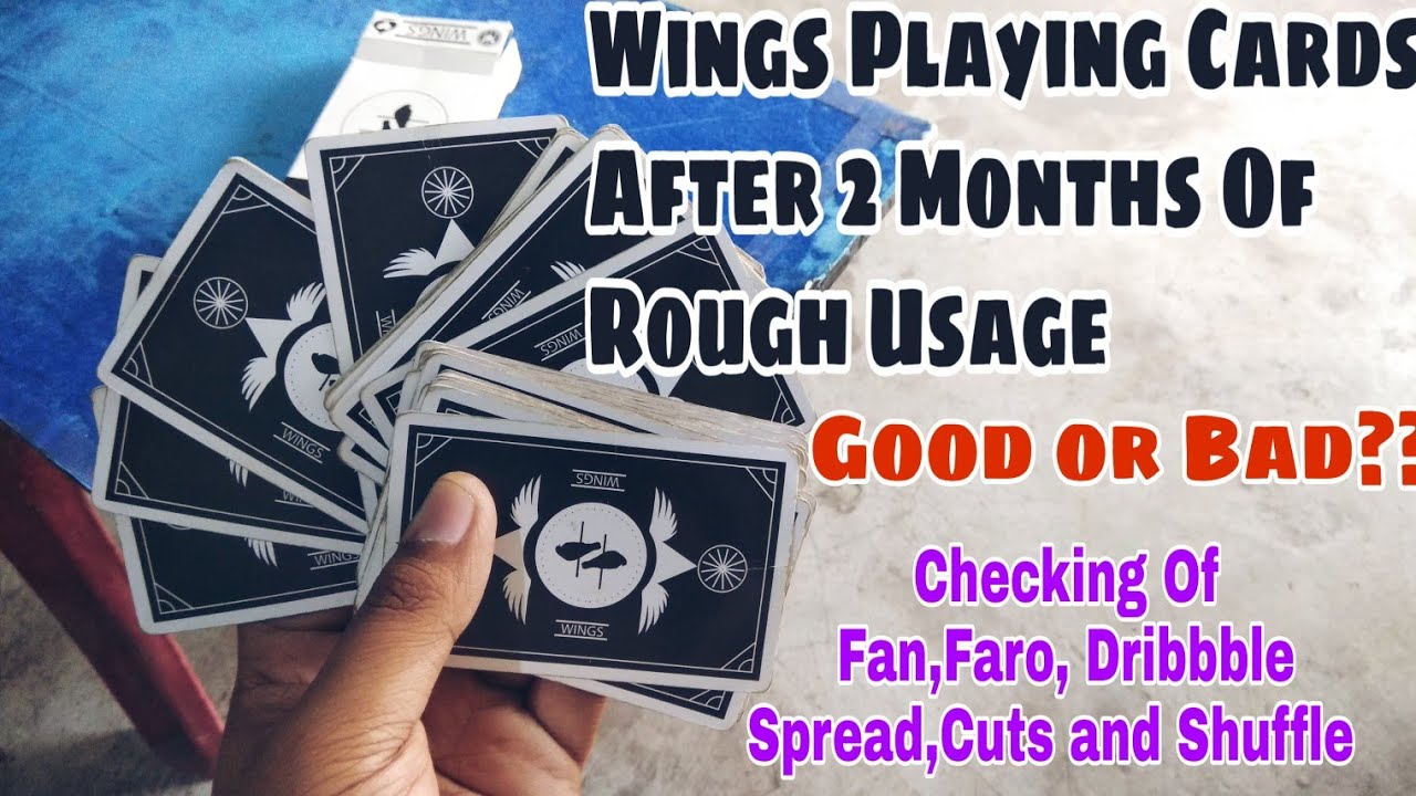 Wings Playing Cards After 2 Months Of Rough Usage/Cards Review In Hindi ...