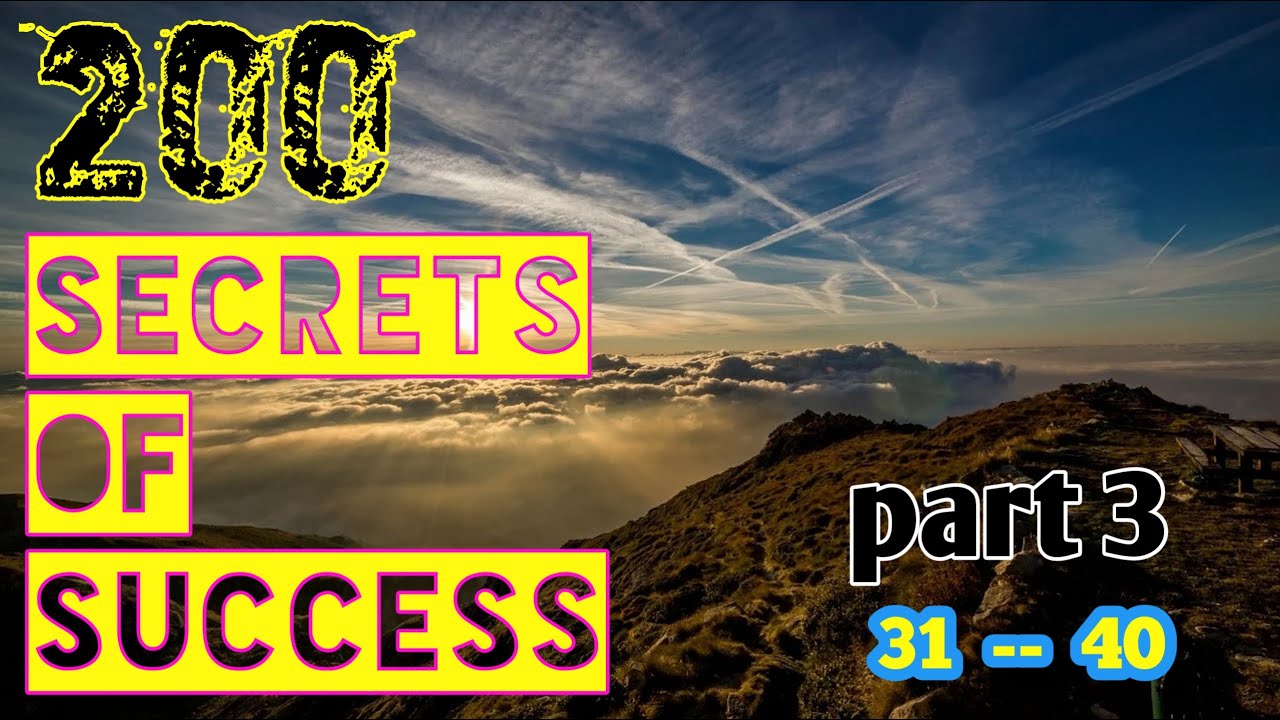 200 secrets of success || how to be successfull in life || life ...