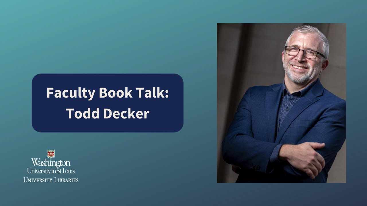 Faculty Book Talk with Todd Decker - YouTube