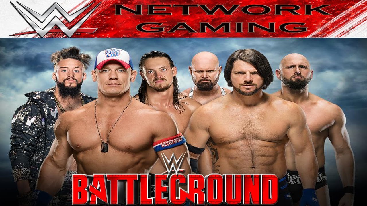 Wwe Battleground 2016 John Cena Enzo Amore Big Cass Vs Aj Styles The