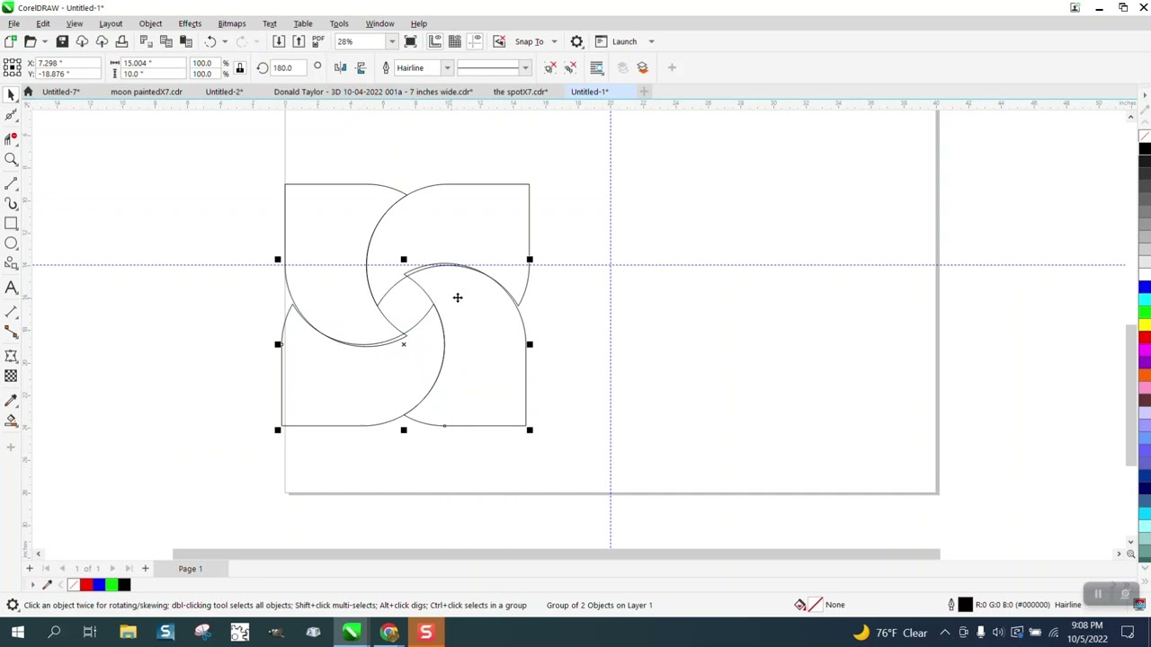 Corel Draw Tips & Tricks Draw this 3D looking Pattern - YouTube