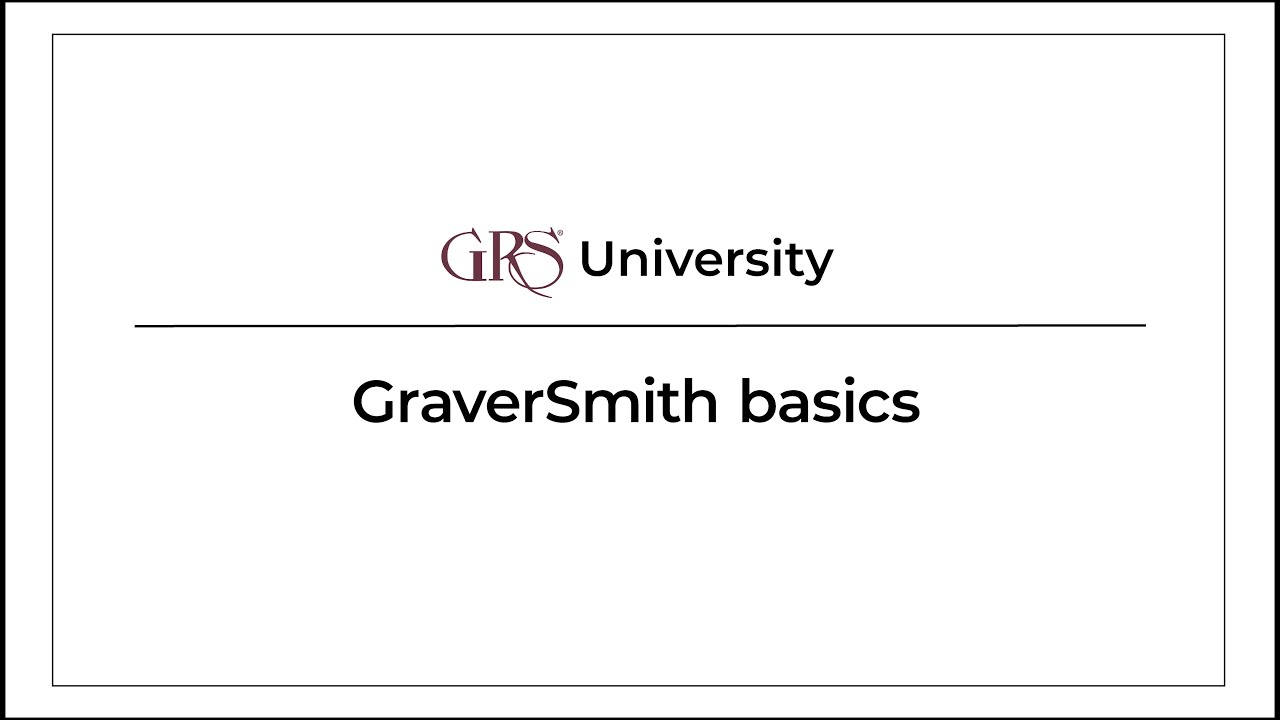 GraverSmith Basics - YouTube