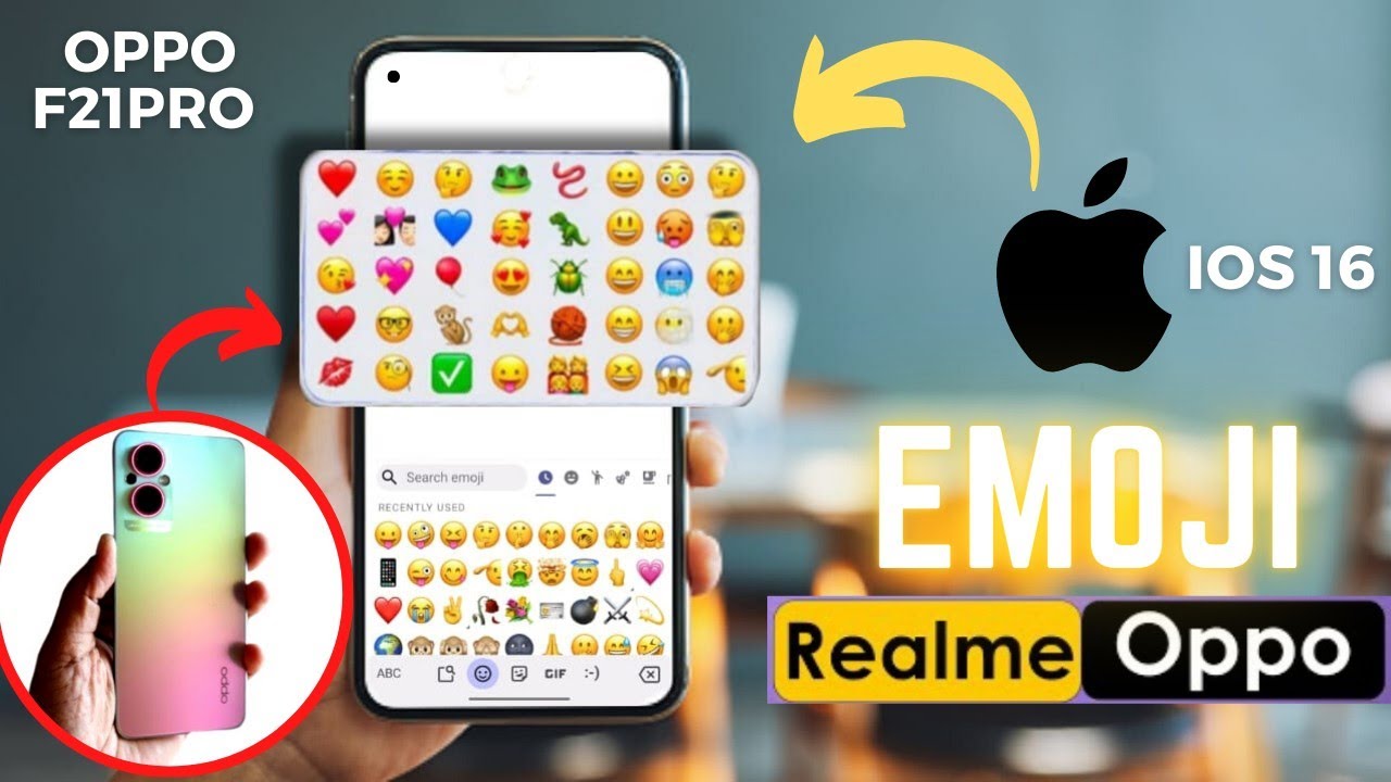 Get iOS 16 New emojis on Oppo Realme Phone | iphone emoji in android ...