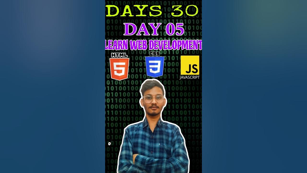 30 Days web development series || Day 05 #webdevelopment #shorts #coding #softwareengineer - YouTube