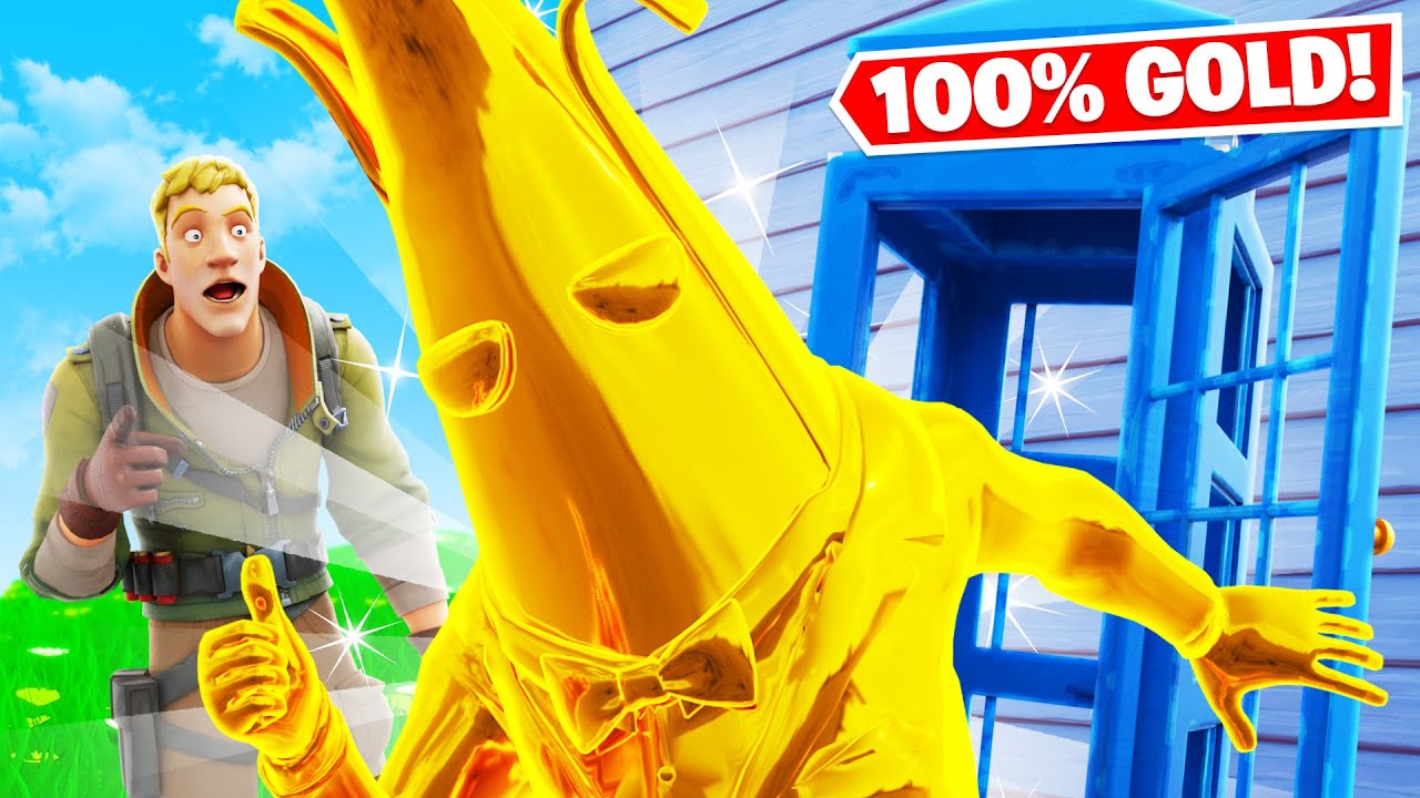 I Joined Random DUOS as GOLD PEELY in Fortnite - YouTube