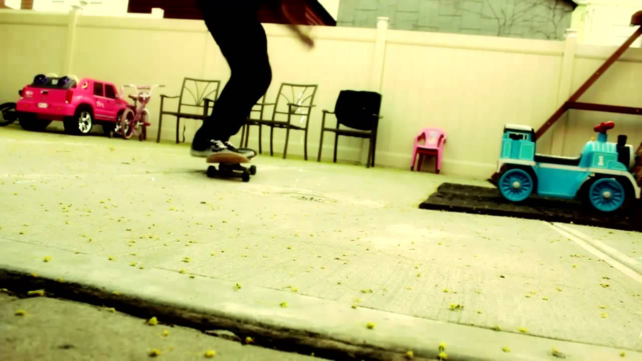 Bored. Old School Kick Flip. - YouTube