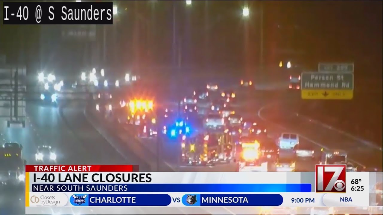 I-40 lane closures - YouTube
