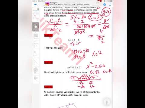 5 mart Buraxılış suallari 1-25 2022ci il